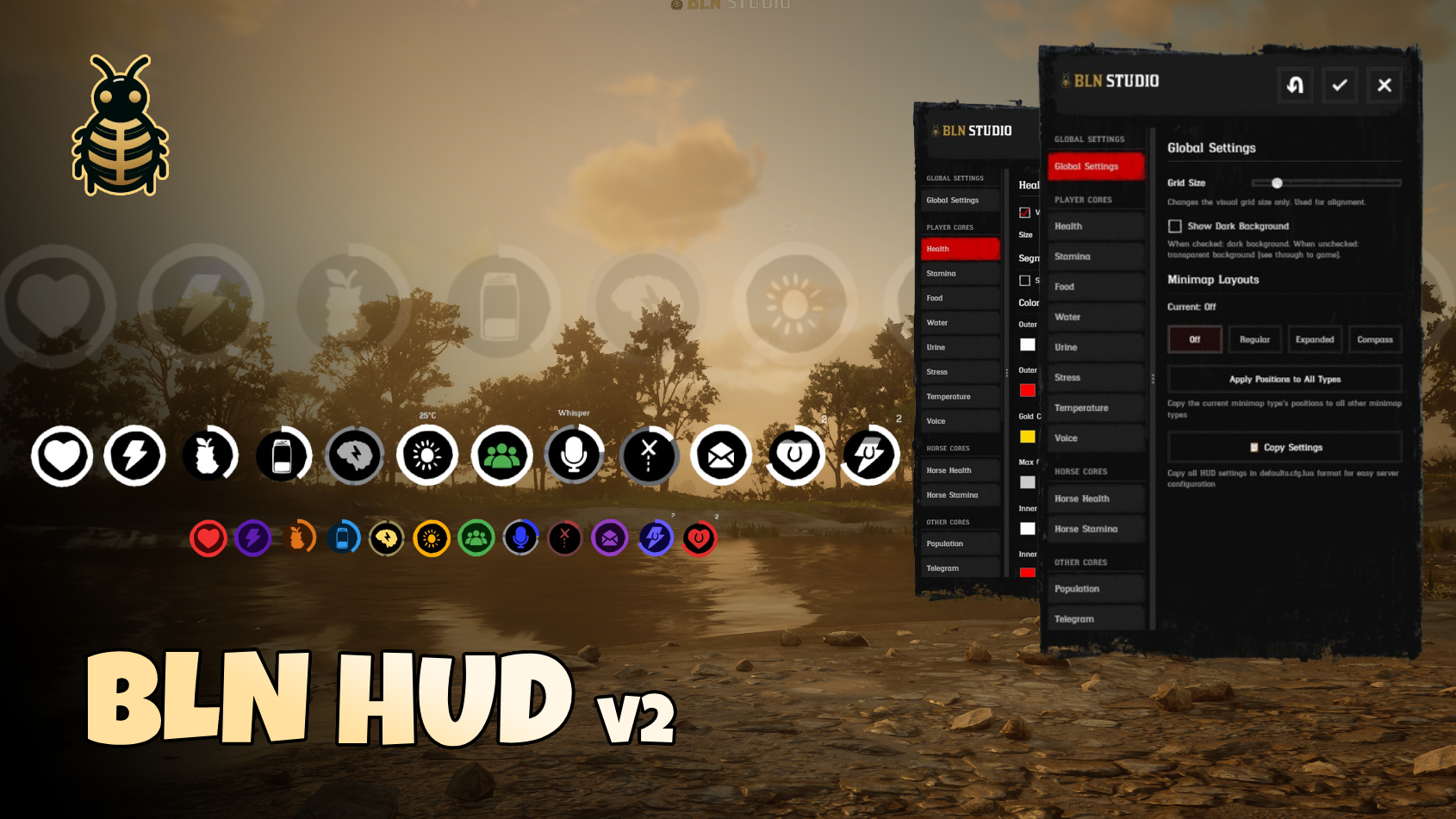 BLN HUD - Ultimate RedM HUD/Metabolism System | RedM & FiveM Dev - VORPCore, RSGCore, QBCore ...